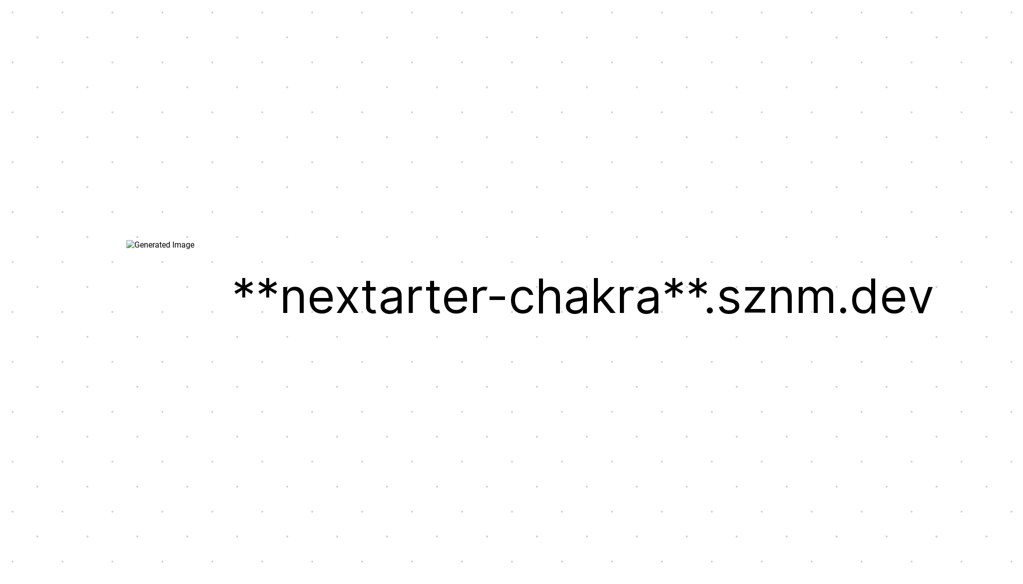 nextarter-chakra | nextarter-chakra
